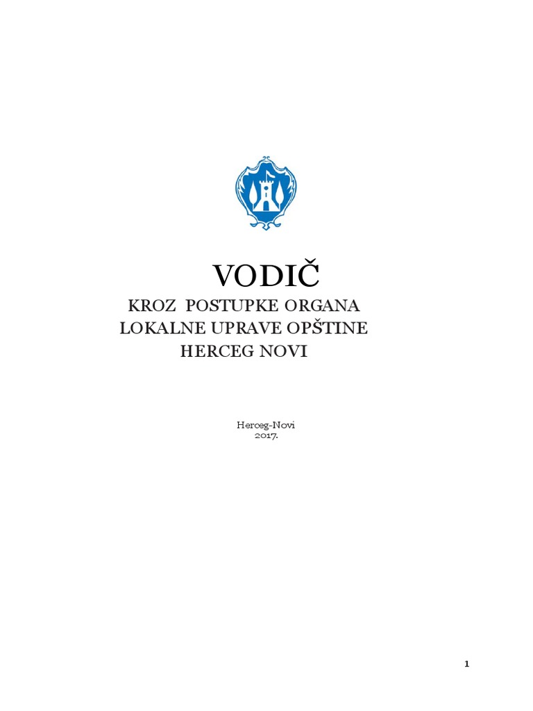 Vodic Herceg Novi 2017 | PDF