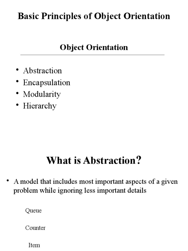 Chapter 2 | PDF | Abstraction (Computer Science) | Object (Computer Science)