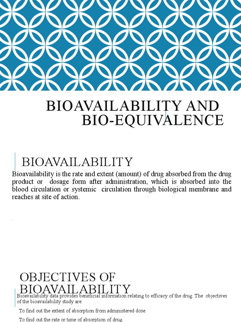 Bioavailability | PDF | Bioavailability | Solubility