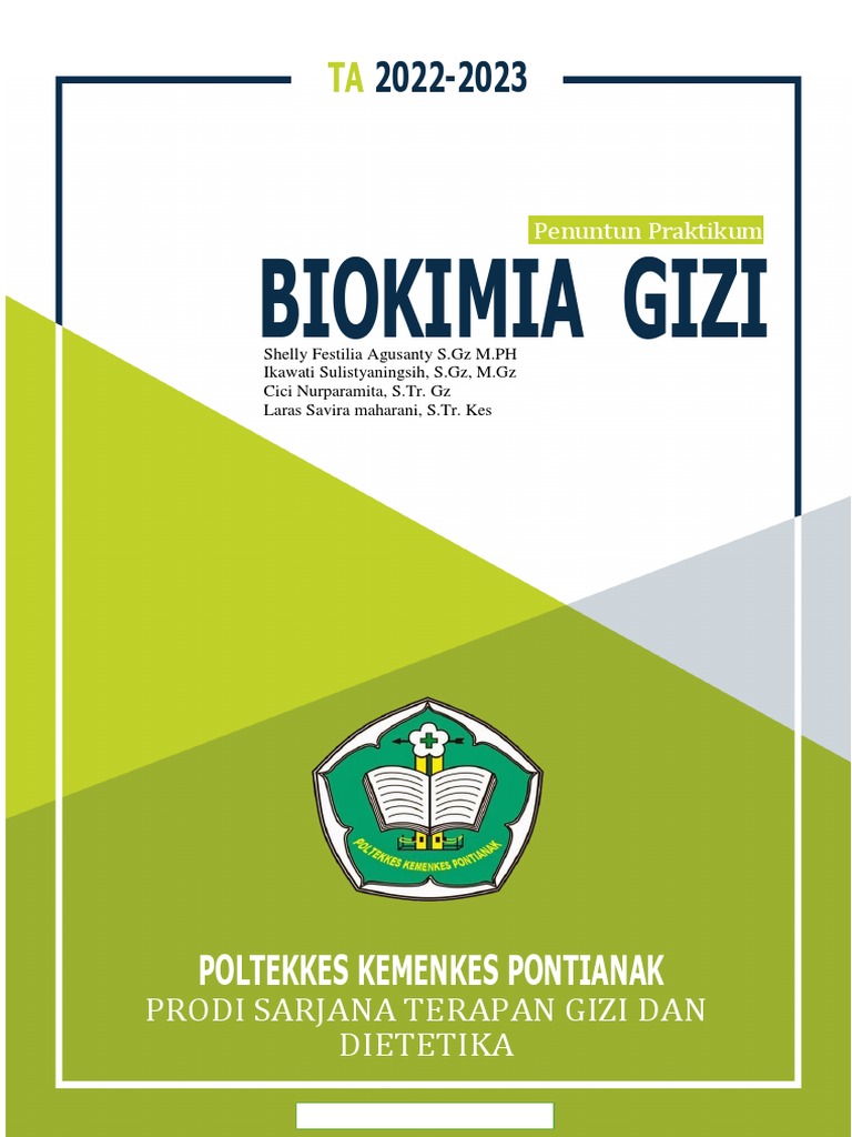 Modul Biokimia 2022 | PDF | Kesehatan Holistik | Sains & Matematika