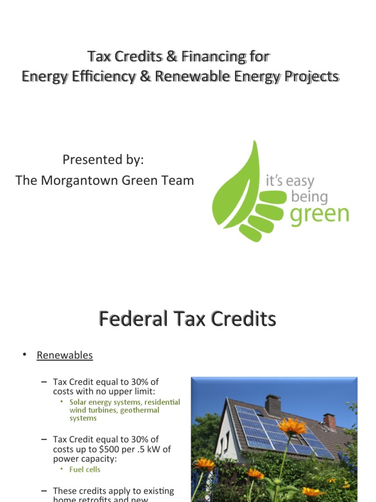 Federal and State Incentives for Energy Efficiency Upgrades | PDF ...