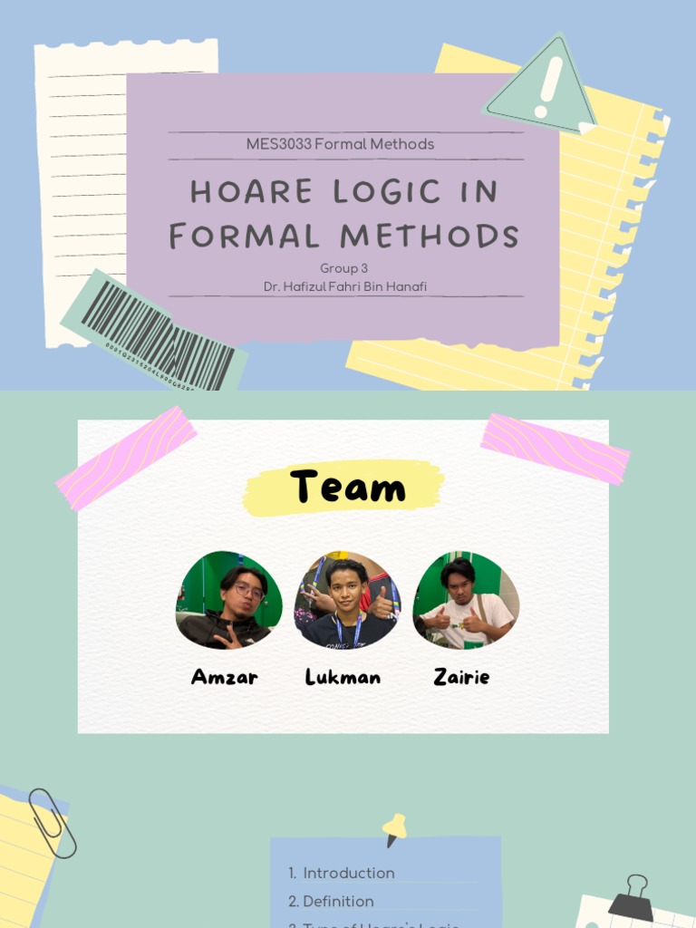Hoare Logic in Formal Methods | PDF | Logic | Mathematics