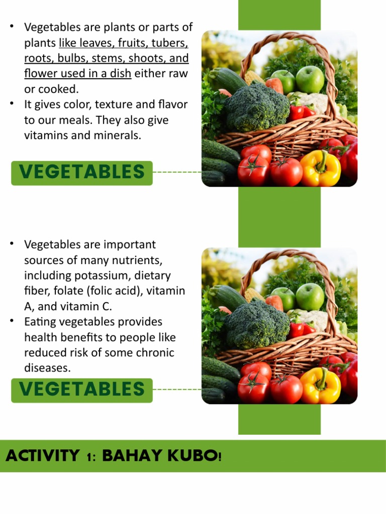 Classifying Vegetables by Parts | PDF | Vegetables | Fruit