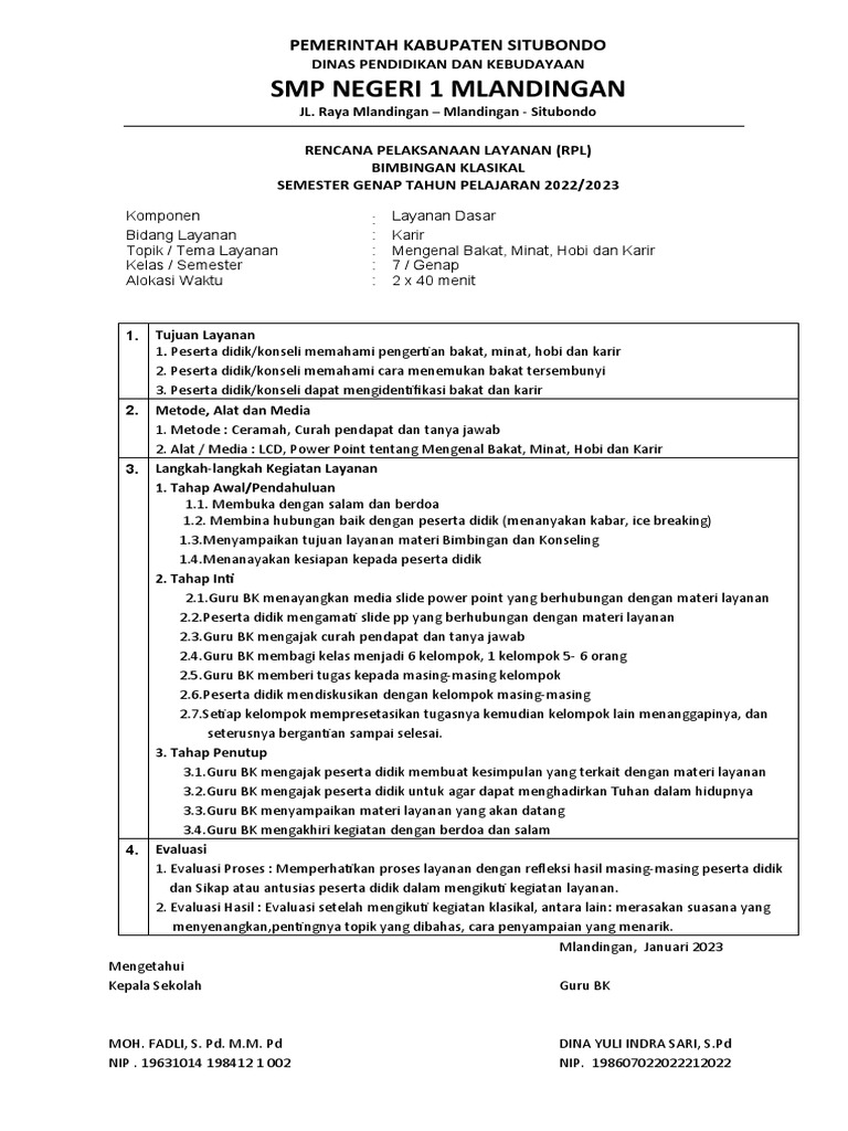 9.-rpl Kelas 7-Mengenal-Bakat-Minat-Hobi-Dan-Karir-Genap | PDF | Karier & Perkembangan