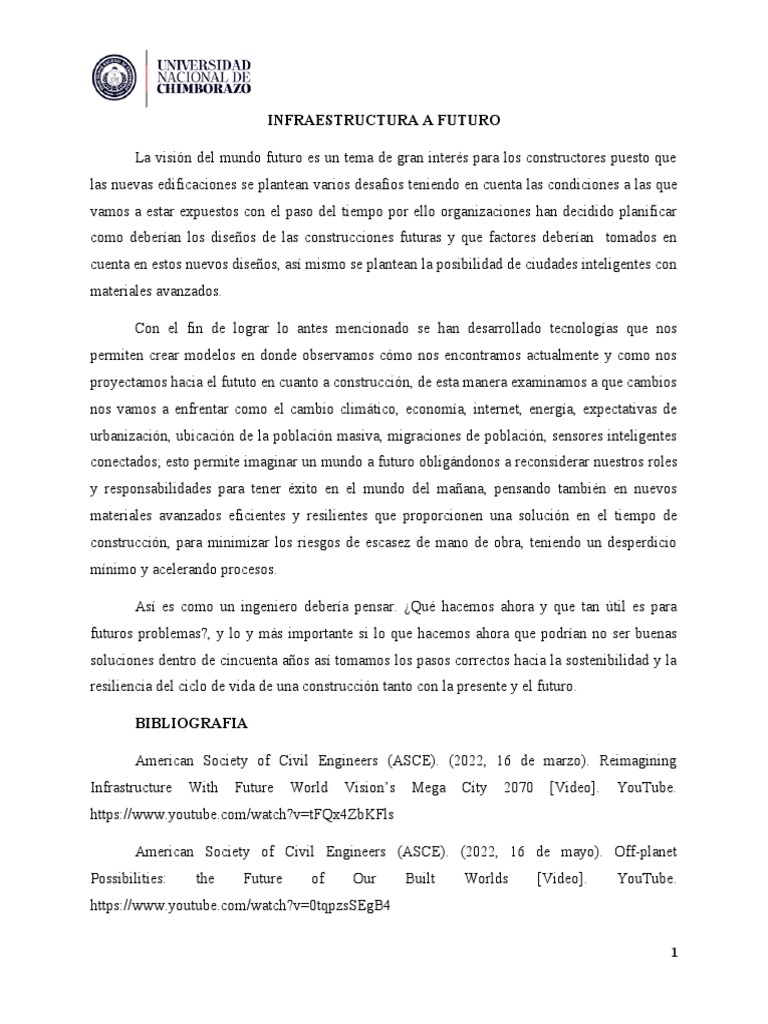 Infraestructura A Futuro | PDF | Economias