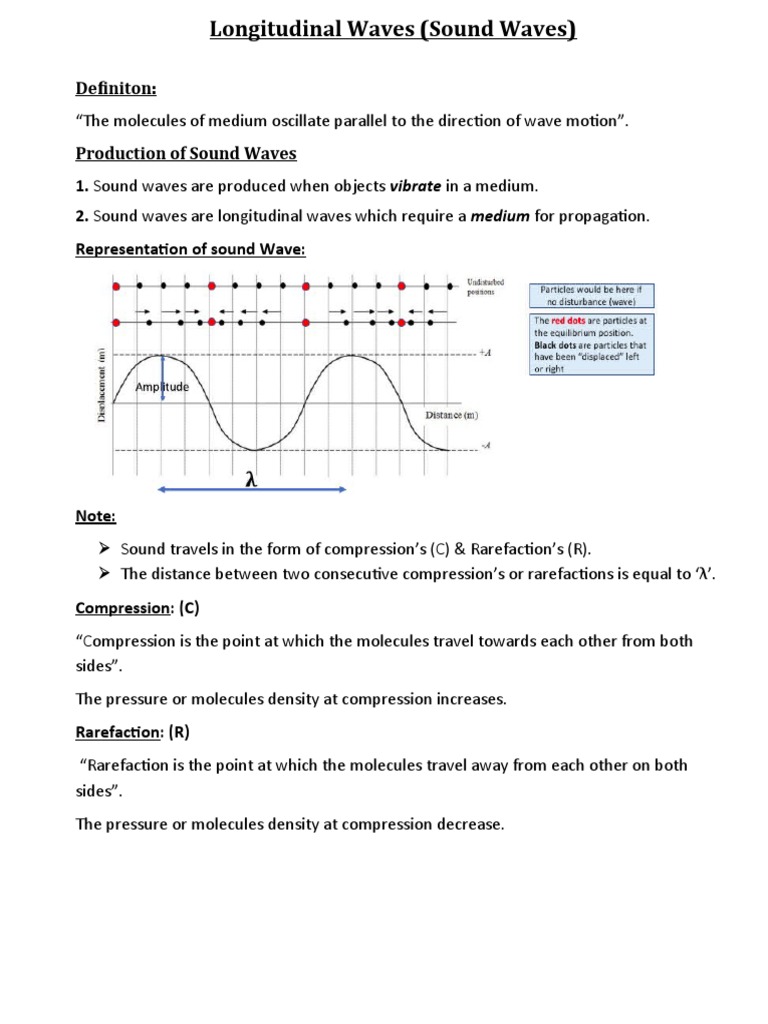 Longitudinal Waves | Download Free PDF | Sound | Waves