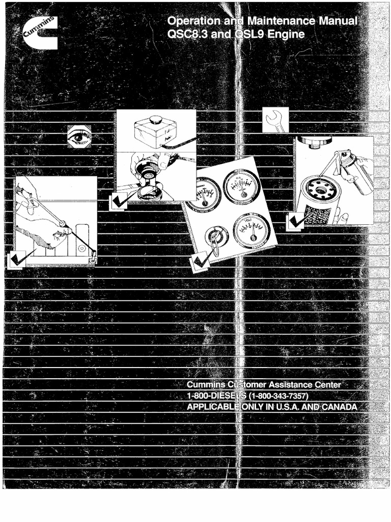 Operators and Maintenance Manual QSL9 Cummins | PDF