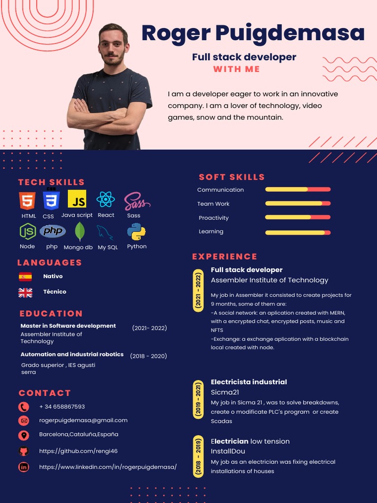 CVRoger I | PDF | Information Technology Management | Computer Engineering