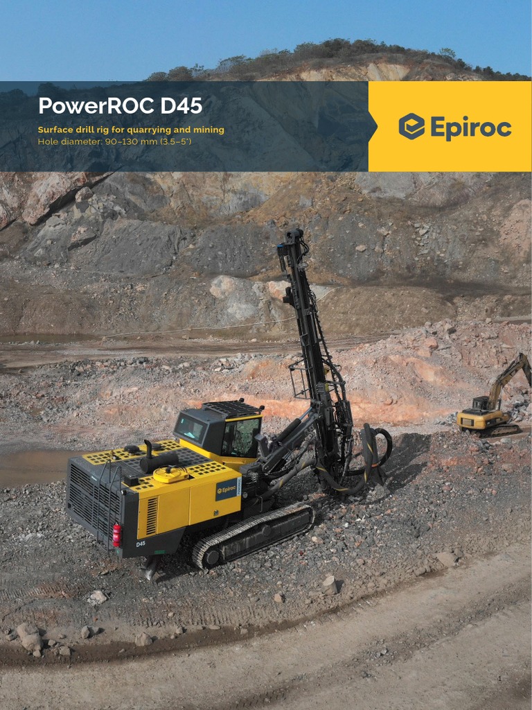 Powerroc D45: Surface Drill Rig For Quarrying and Mining | PDF ...