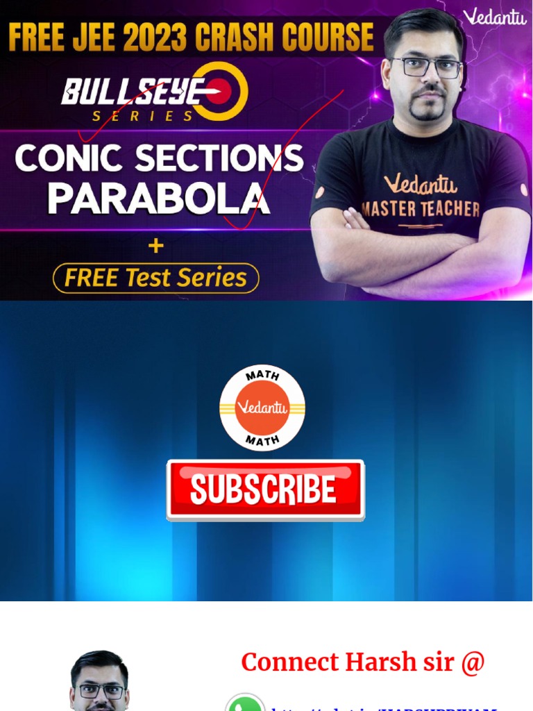 JEE+Crash+Course+ +Phase+I+ +parabola+ +vmath | PDF | Perpendicular ...
