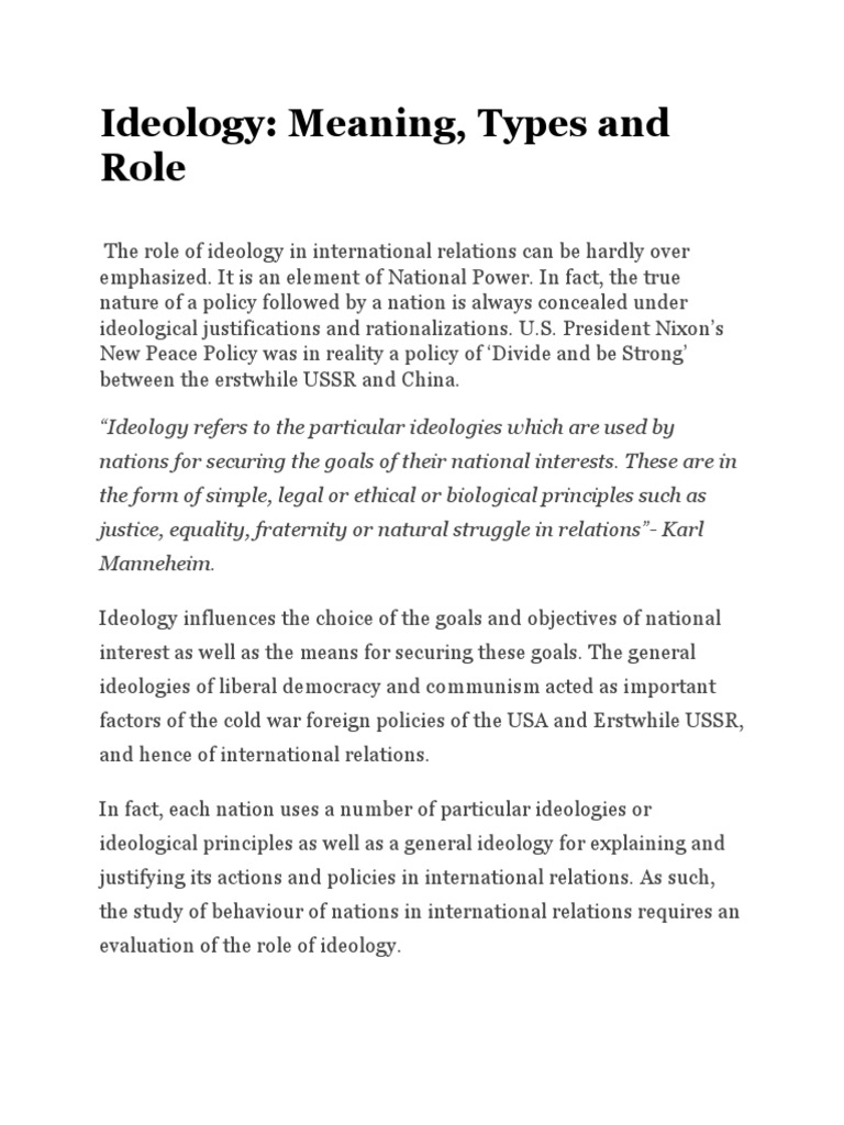 Ideology | PDF