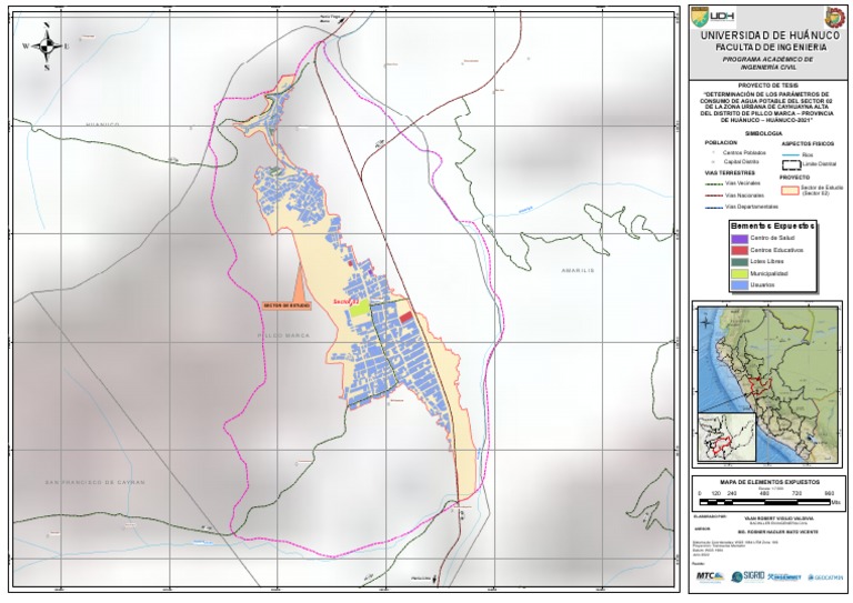 Mapa de Elementos Expuestos | PDF | Ciencias de la Tierra | Geografía Física