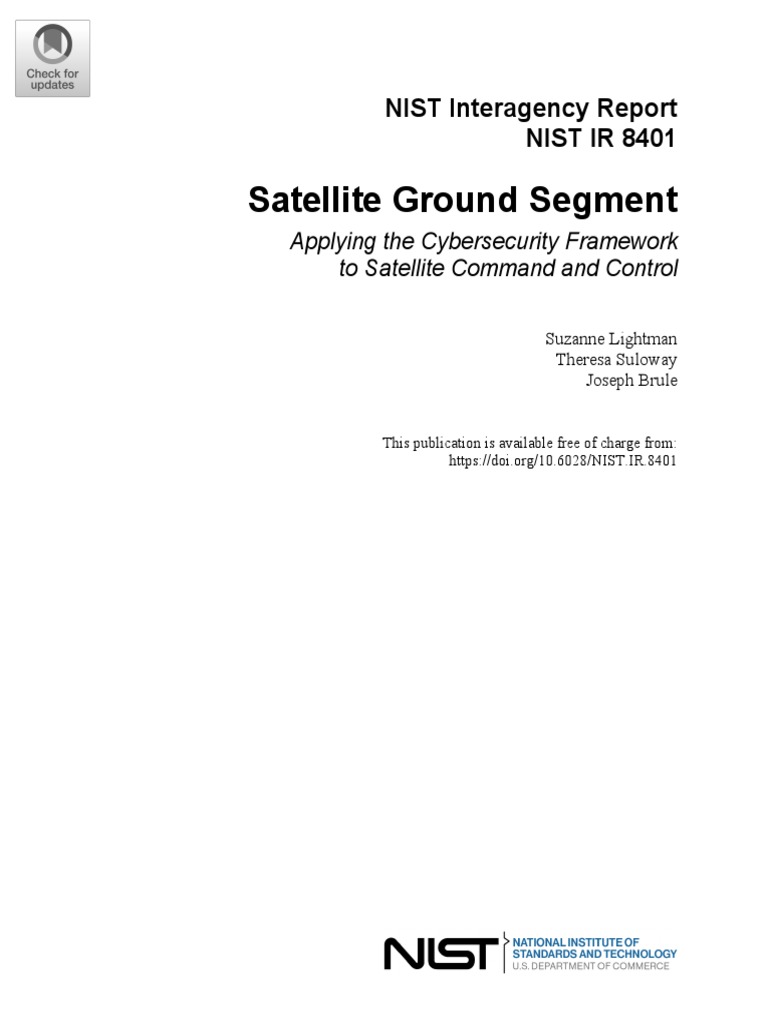 CyberSecurity Framework & Satellite Command and Control | PDF ...