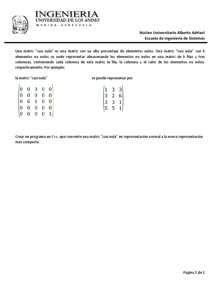 03 Ejercicio de Matrices | PDF