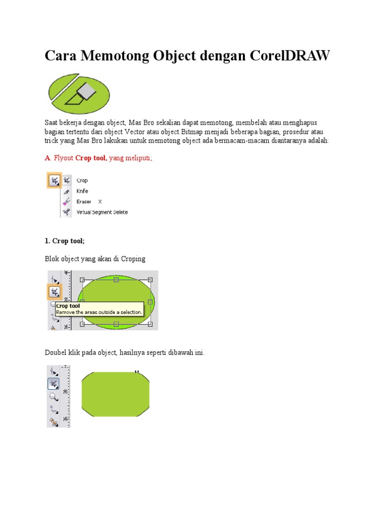 Cara Memotong Object Dengan Coreldraw Pdf