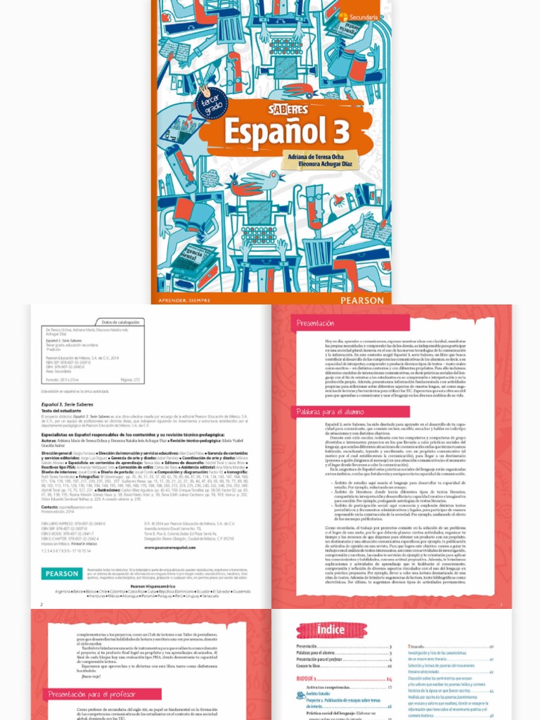 Español 3 Pearson Alternativas | PDF