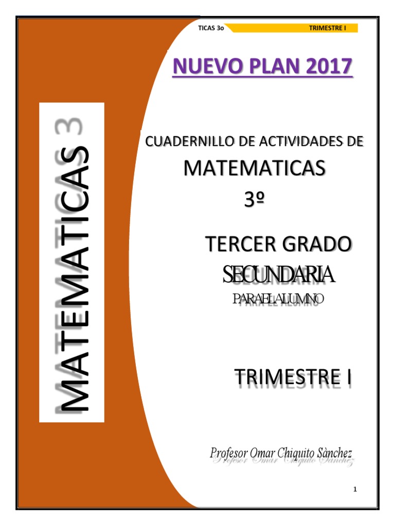 Actividades Matemáticas 3º Trimestre I | PDF | Triángulo | Geometría ...