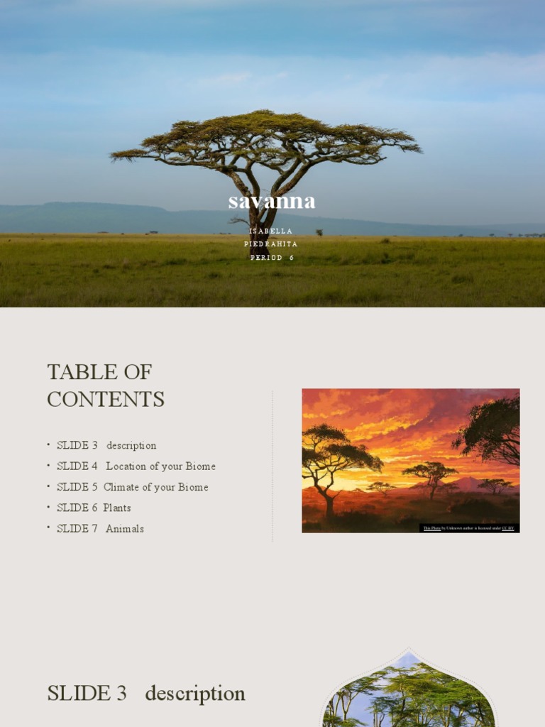 Biomes Powerpoint | PDF | Savanna | Natural Environment