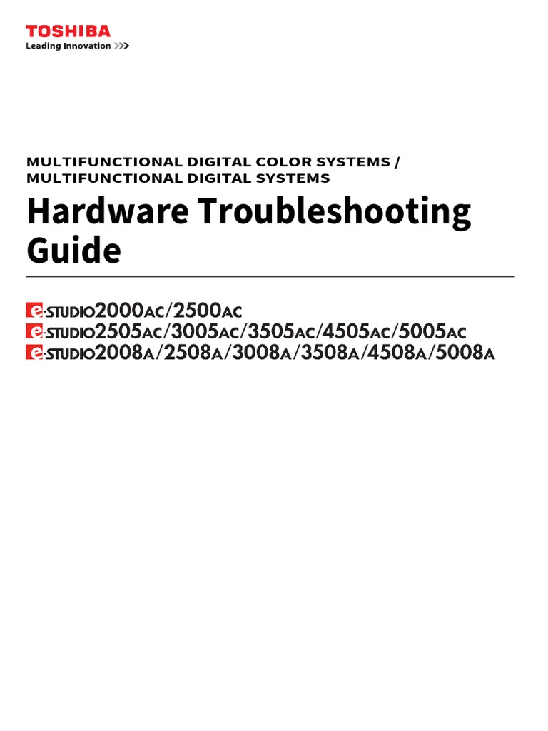 Estudio2505ac Hardware Troubleshoot | PDF | Touchscreen | Office Work
