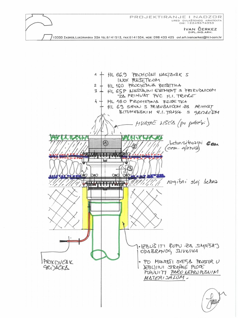 Detalj Odvodnje - Terase 1 | PDF
