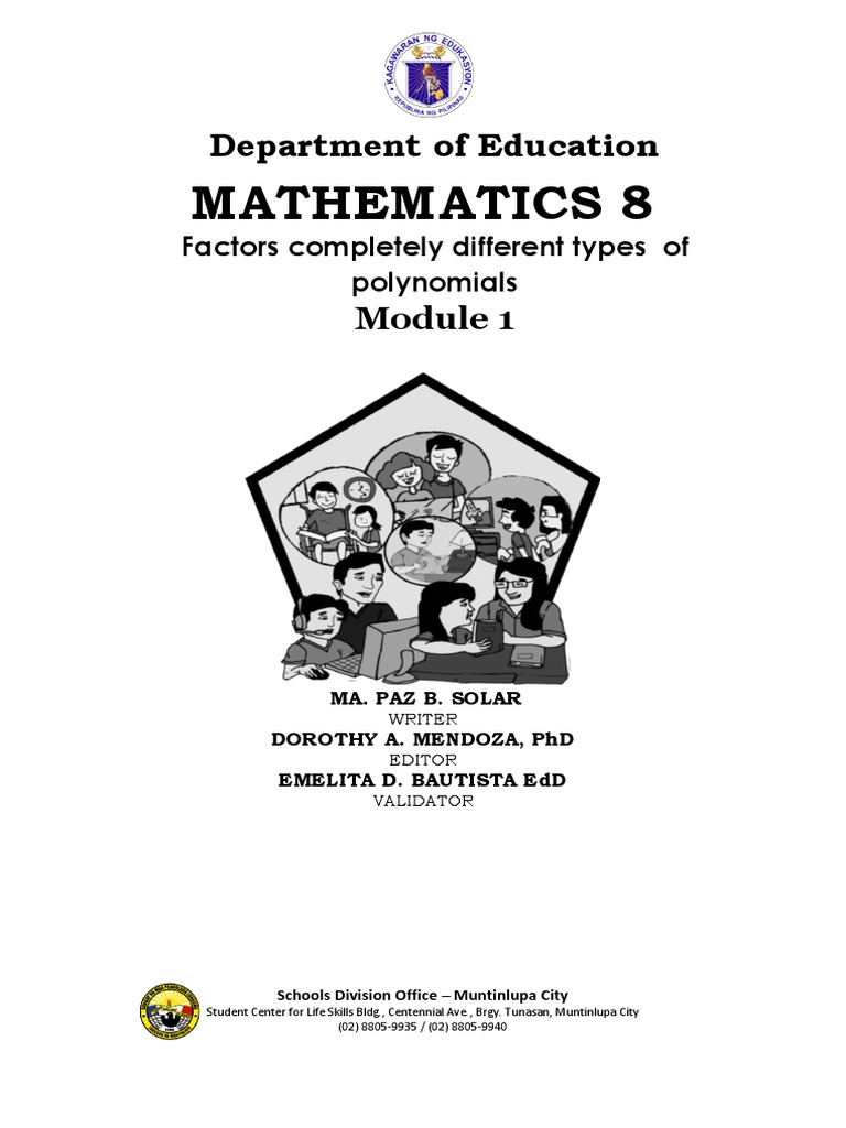Math 8 Module 1 | PDF | Factorization | Abstract Algebra