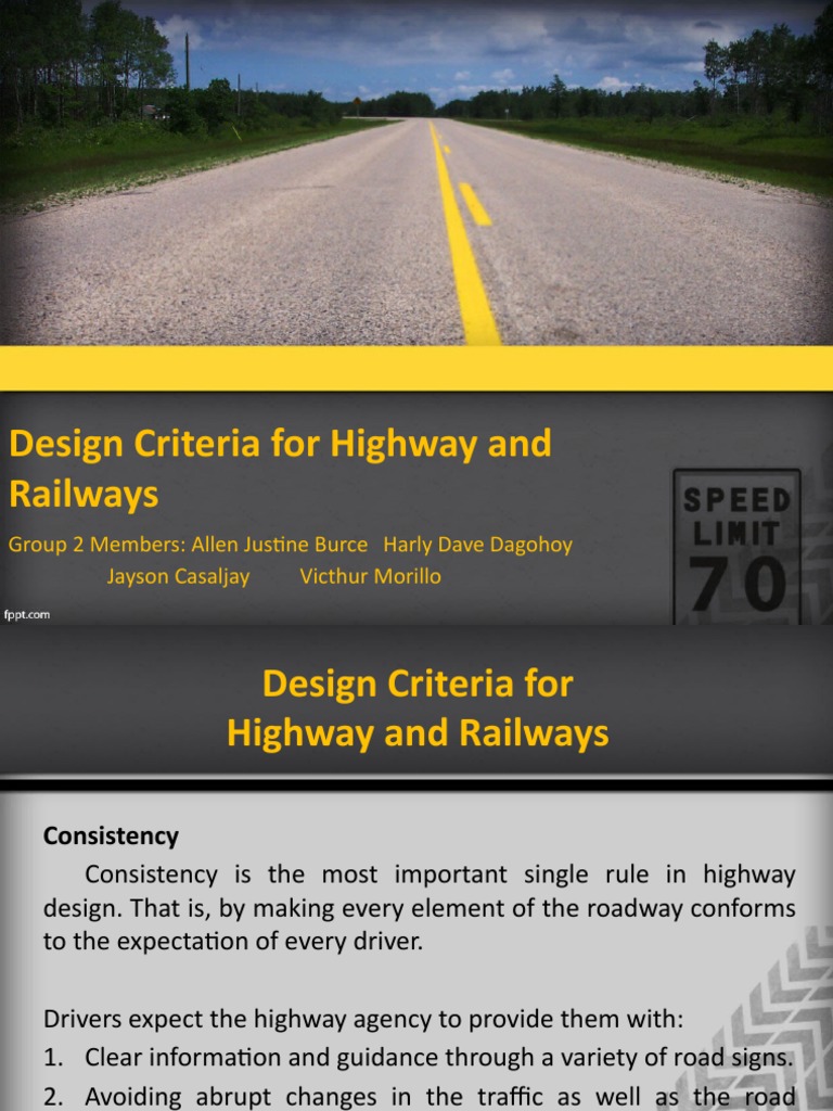Highway Design Criteria and Speed Limits | PDF | Speed Limit | Road