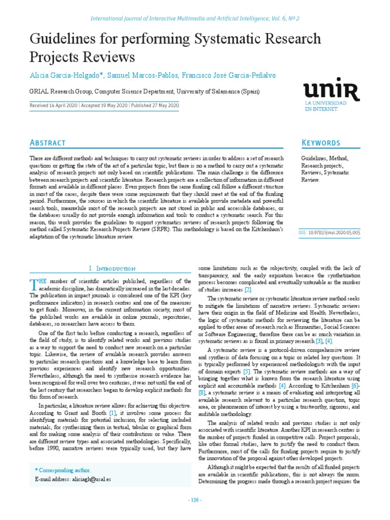 Guia Rev Sist | PDF | Systematic Review | Databases