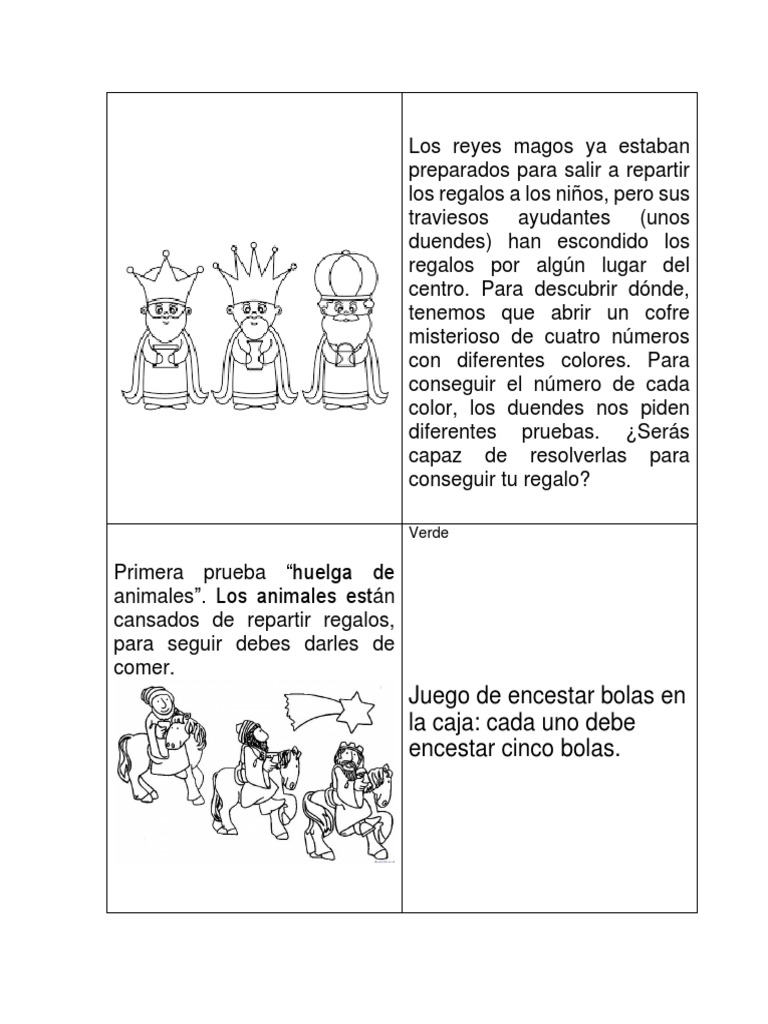 Actividad Reyes Magos | PDF