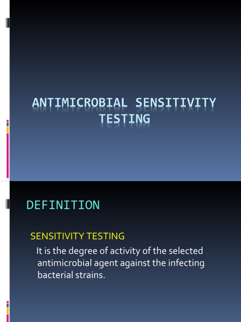Antimicrobial Sensitivity | PDF | Antimicrobial Resistance | Medical Specialties