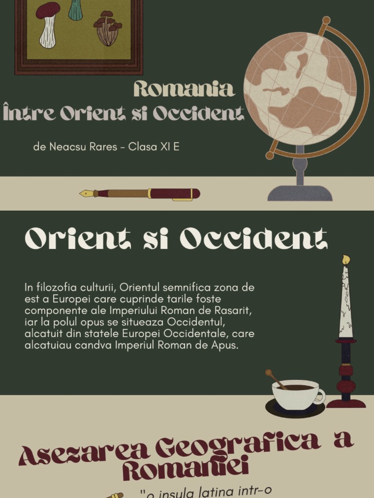 Romania Intre Orient Si Occident | PDF