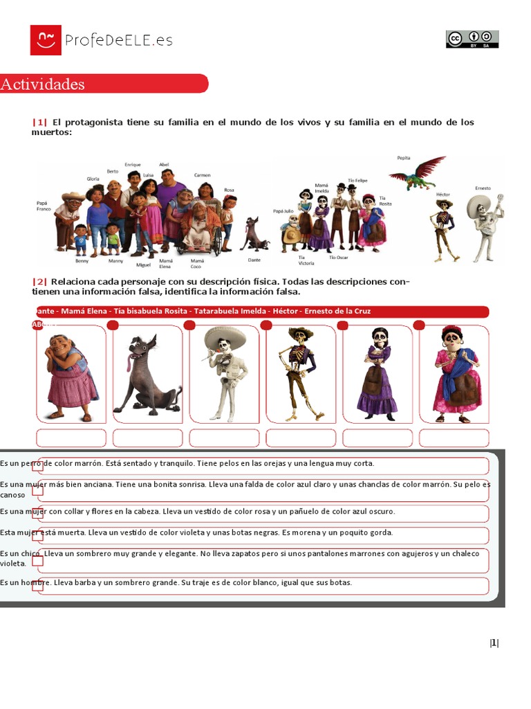 Actividades de Aprendizaje de Coco | PDF | Arte | Libros para adolescentes