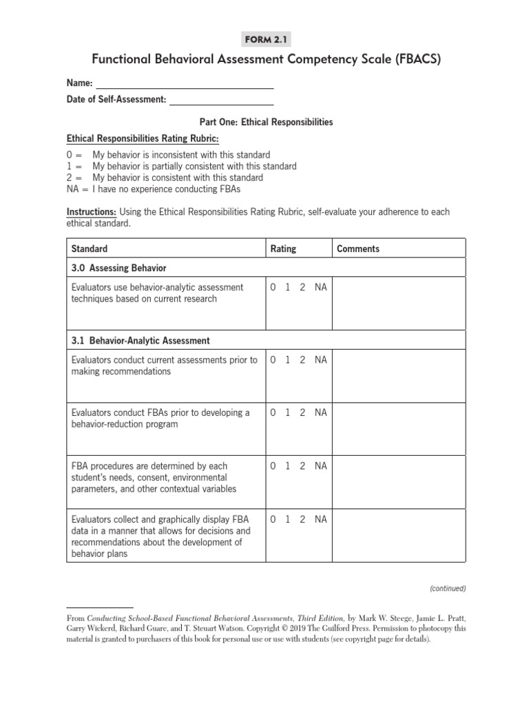 Steege Book-School-Based FBA Forms | PDF | Reinforcement | Educational ...