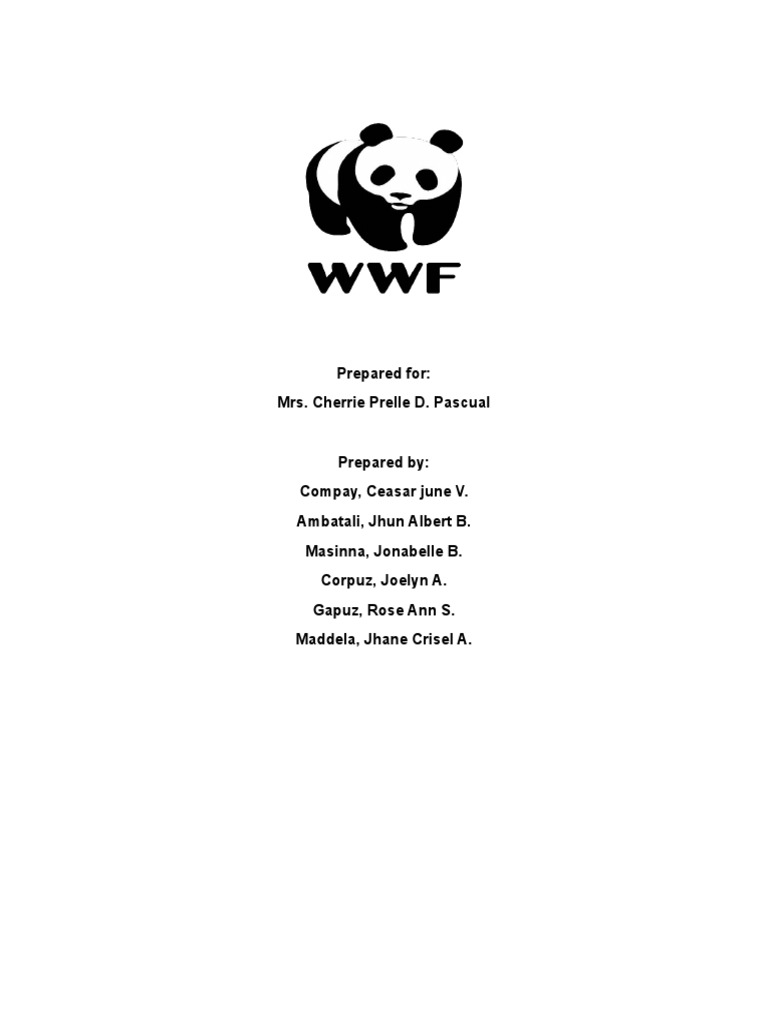 Case Study WWF | PDF | World Wide Fund For Nature | Conservation Biology