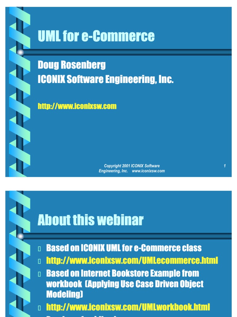 Uml For E-Commerce | PDF | Use Case | Unified Modeling Language