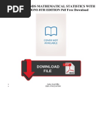 Solutions Manual For John e Freunds Mathematical Statistics With ...