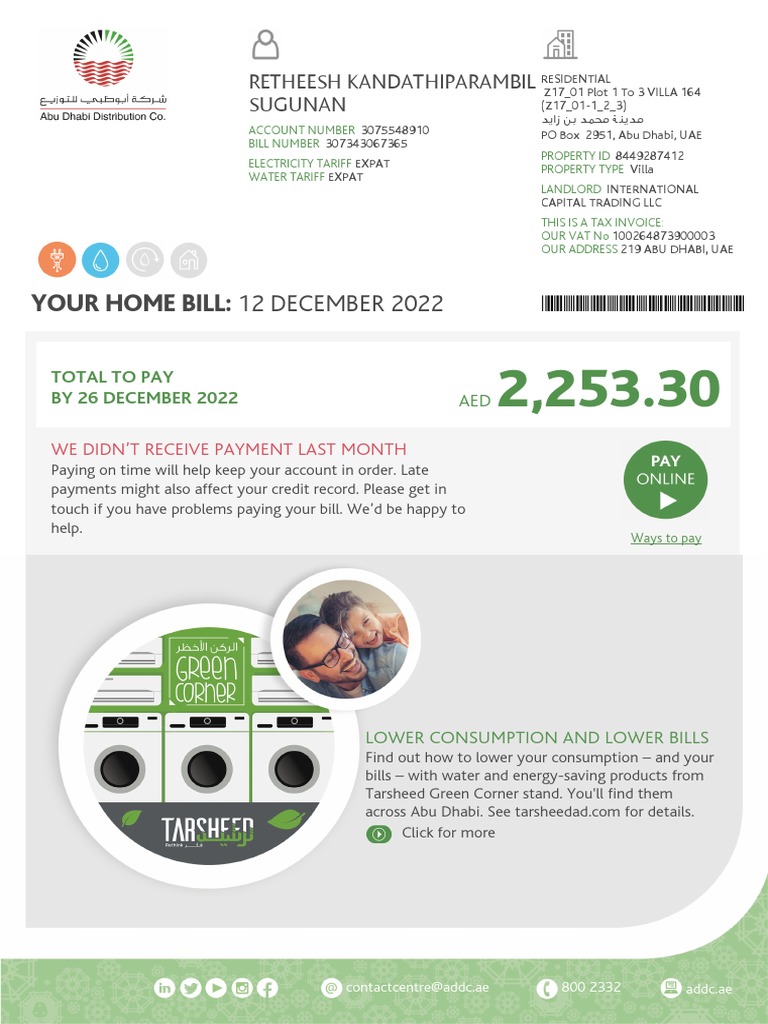 Addc Bill 307343067365 01052023 | PDF | Value Added Tax | Consumption ...