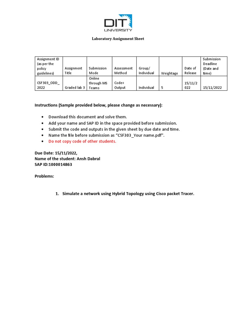 Graded Document | PDF