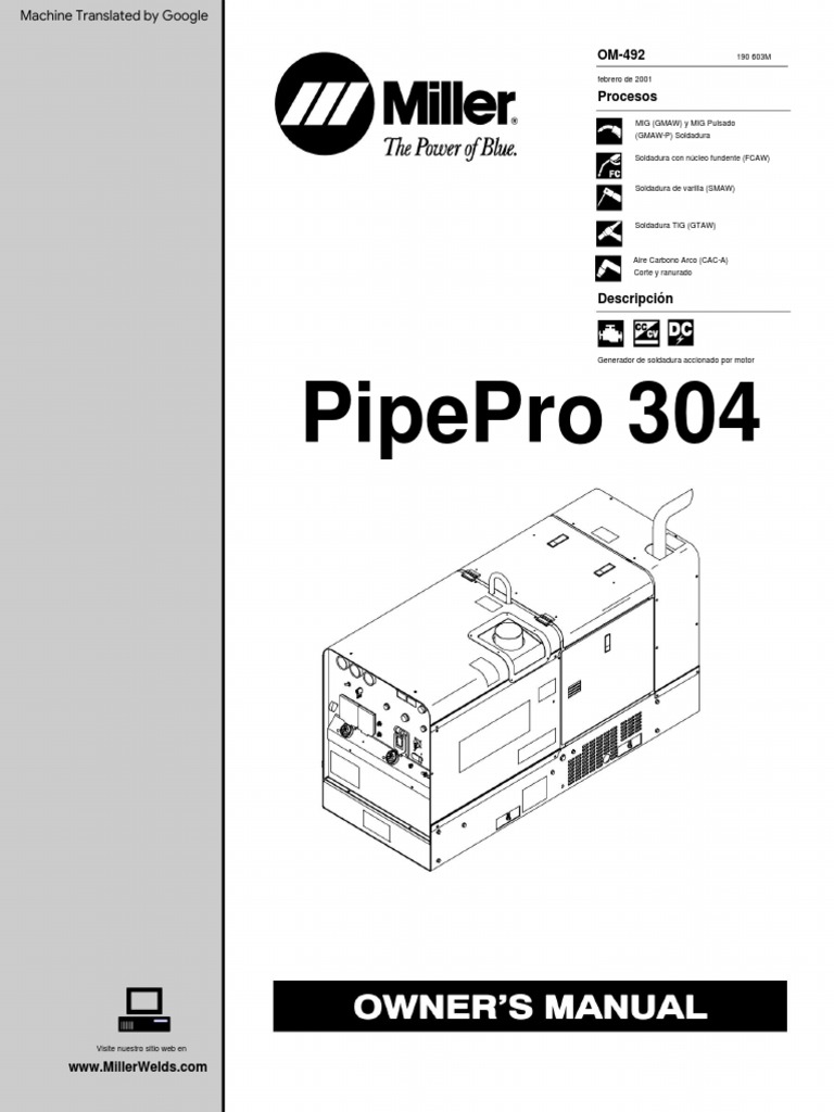 Miller 304 | PDF | Soldadura | Construcción