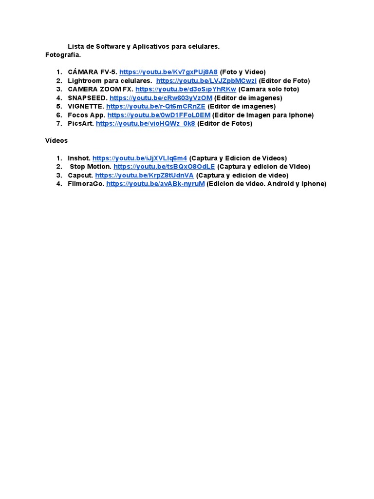 Aplicativos para Celular e Tutoriales | PDF