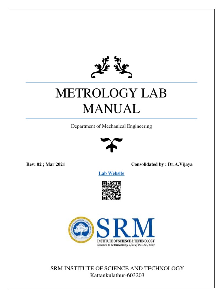 Emailing Metrology Lab Manual - Consolidated Mar2021 | PDF | Circle