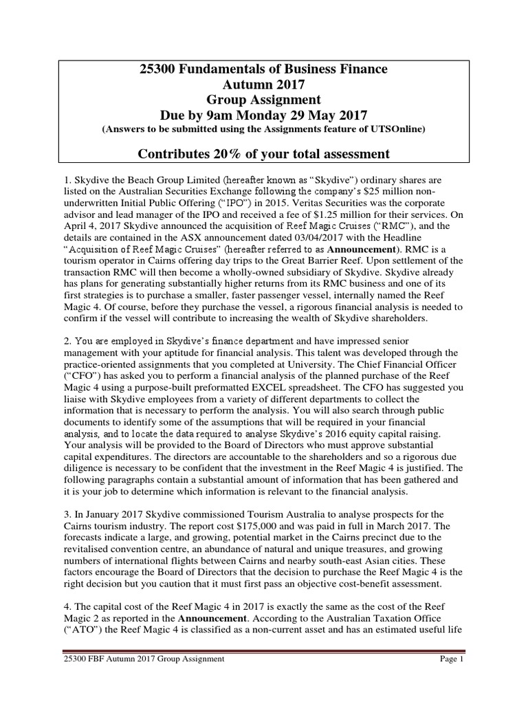 Assignment A17 | PDF | Expense | Depreciation