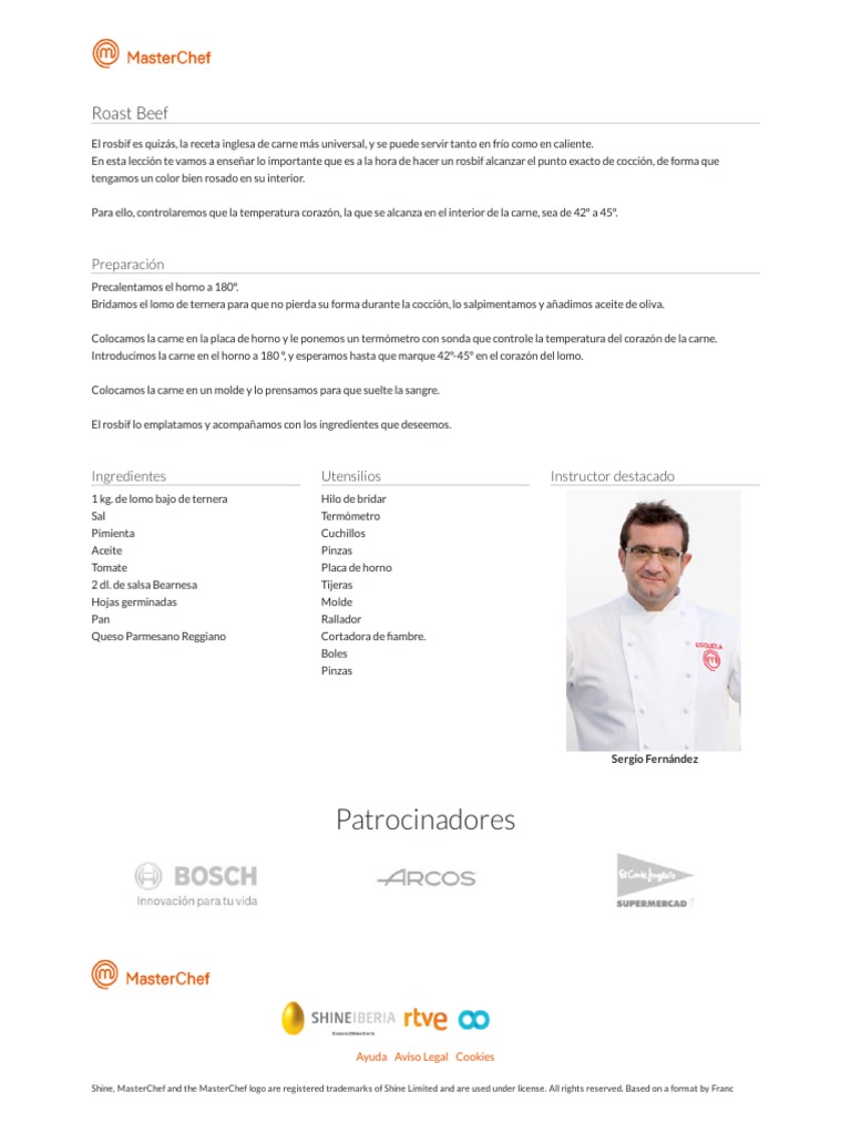 Cómo preparar un perfecto roast beef | PDF