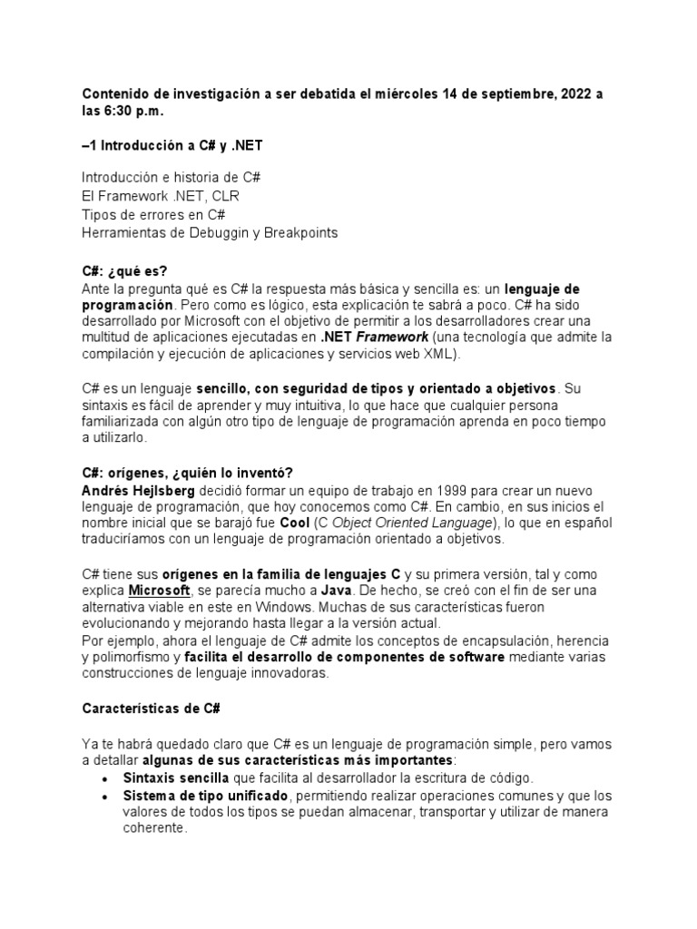 Conceptos Basicos de Xamarin Forms Seccion 707 Sep-Dic 2022 .... | PDF | Objeto (informática ...