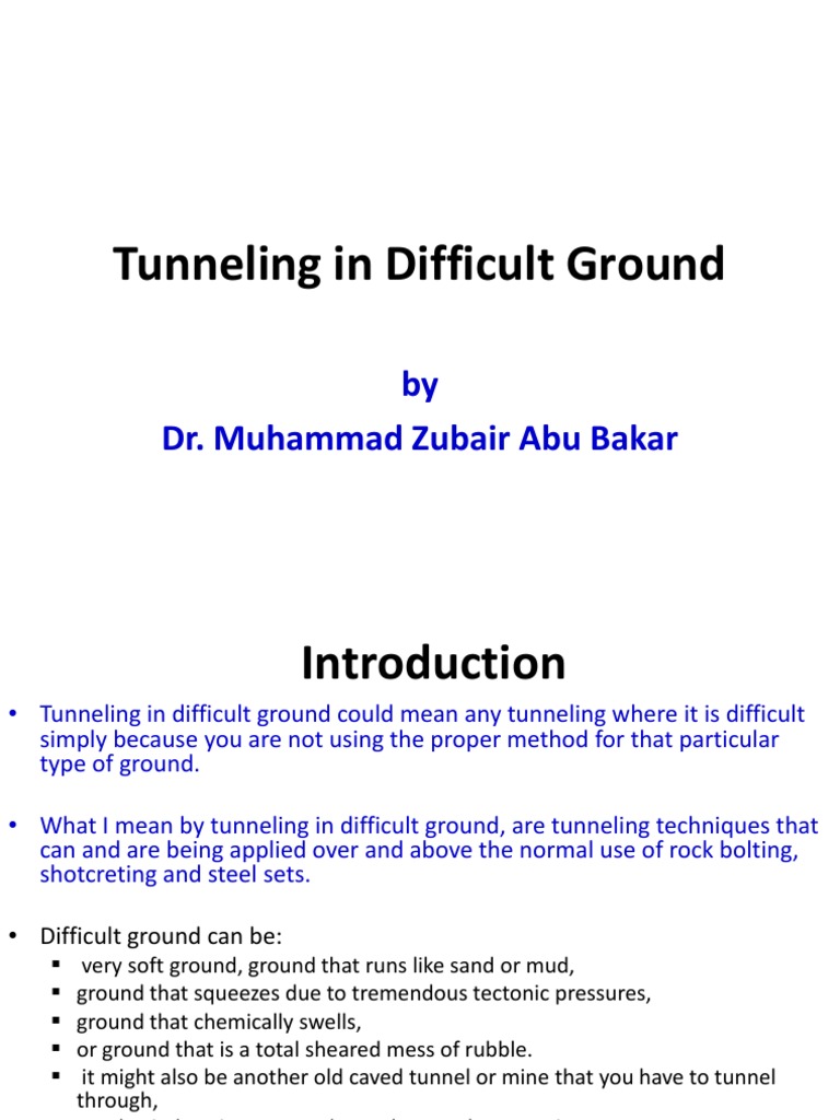 Lec13-Tunneling in Difficult Ground.pdf · version 1 | PDF | Deep ...