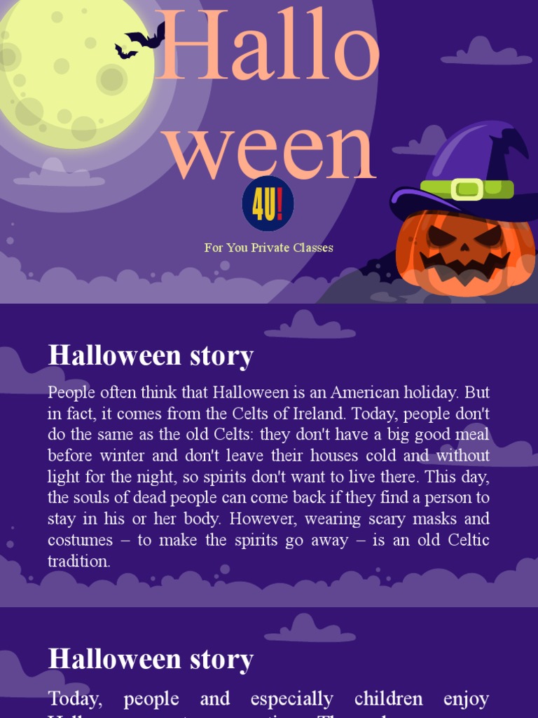 A1 - Halloween Class | PDF | Halloween | Trick Or Treating
