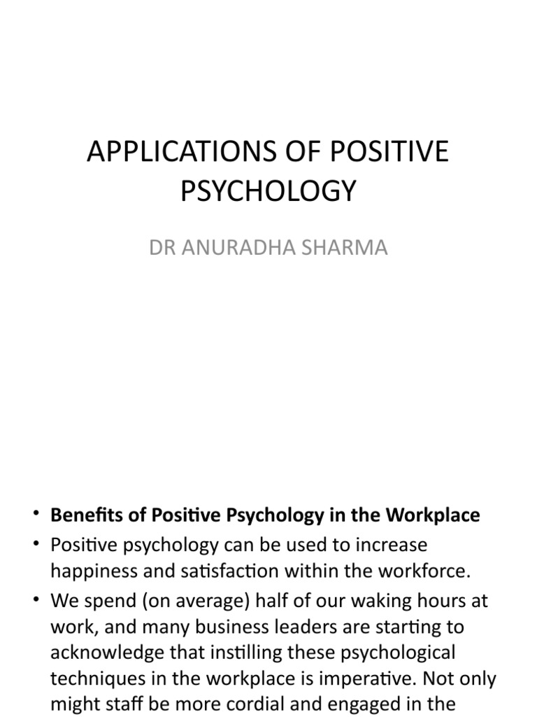 Applications of Positive Psychology | PDF | Positive Psychology | Gratitude