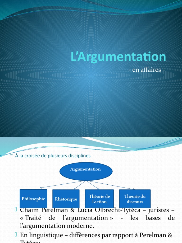 L'Argumentation 2003 | PDF | Rhétorique | Argumentation