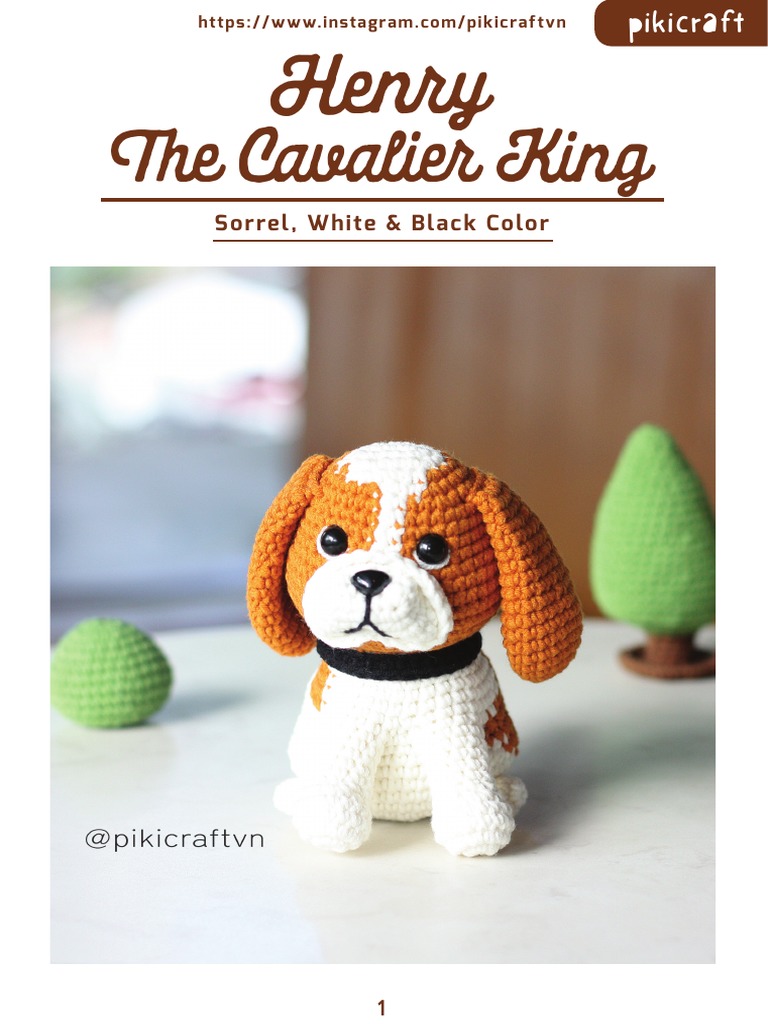 Cavalier King Sitting | PDF | Crochet | Needlework