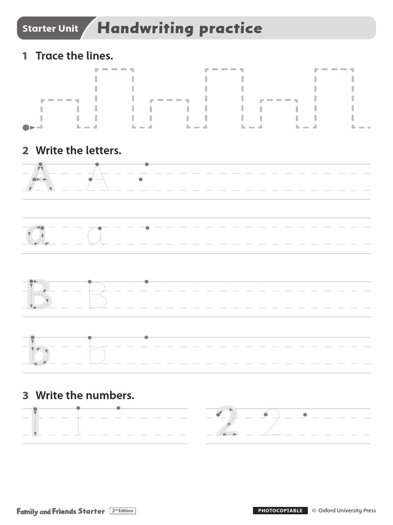 Handwriting Practice for Beginners | PDF