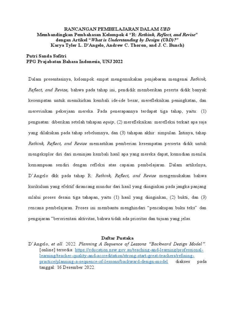 Elaborasi Pemahaman - Topik V - PPK - Putri Sanda Safitri | PDF